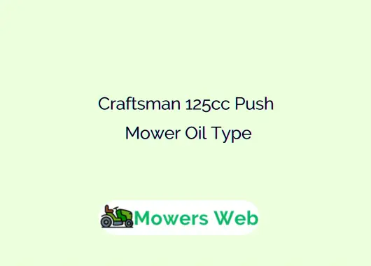 Craftsman 125cc Push Mower Oil Type(3 Best Options 2026) | Mowers Web